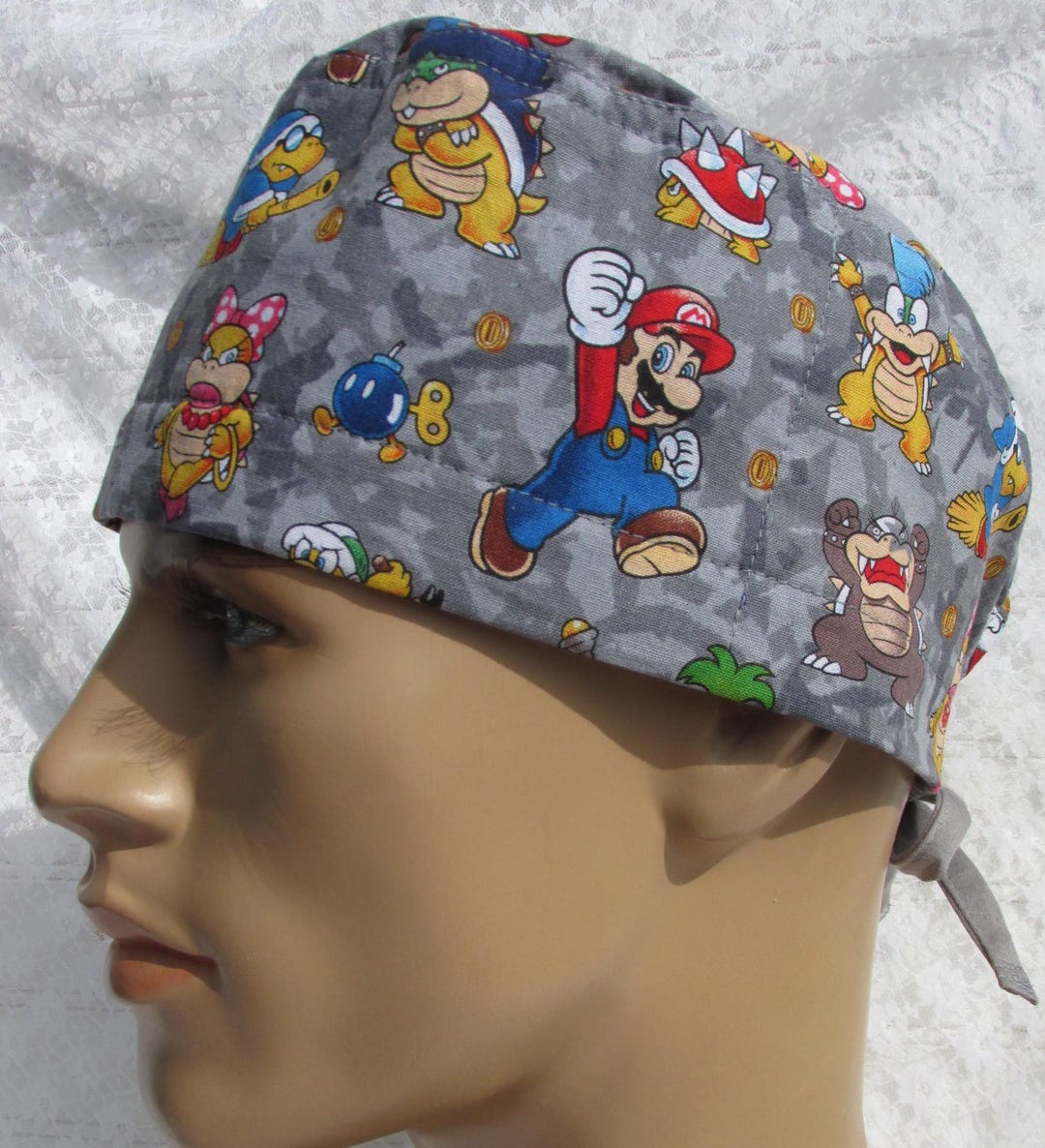 Comic Characters Scrub Cap, Chemo Hair Loss Hat With a Cotton Terry ...