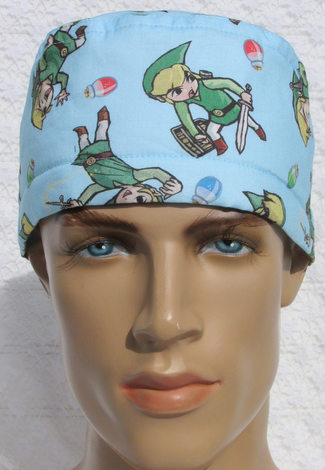 Gamers Scrub Cap, Scrub Hat, Chemo Hat, Chef Hat With a Cotton Terry ...