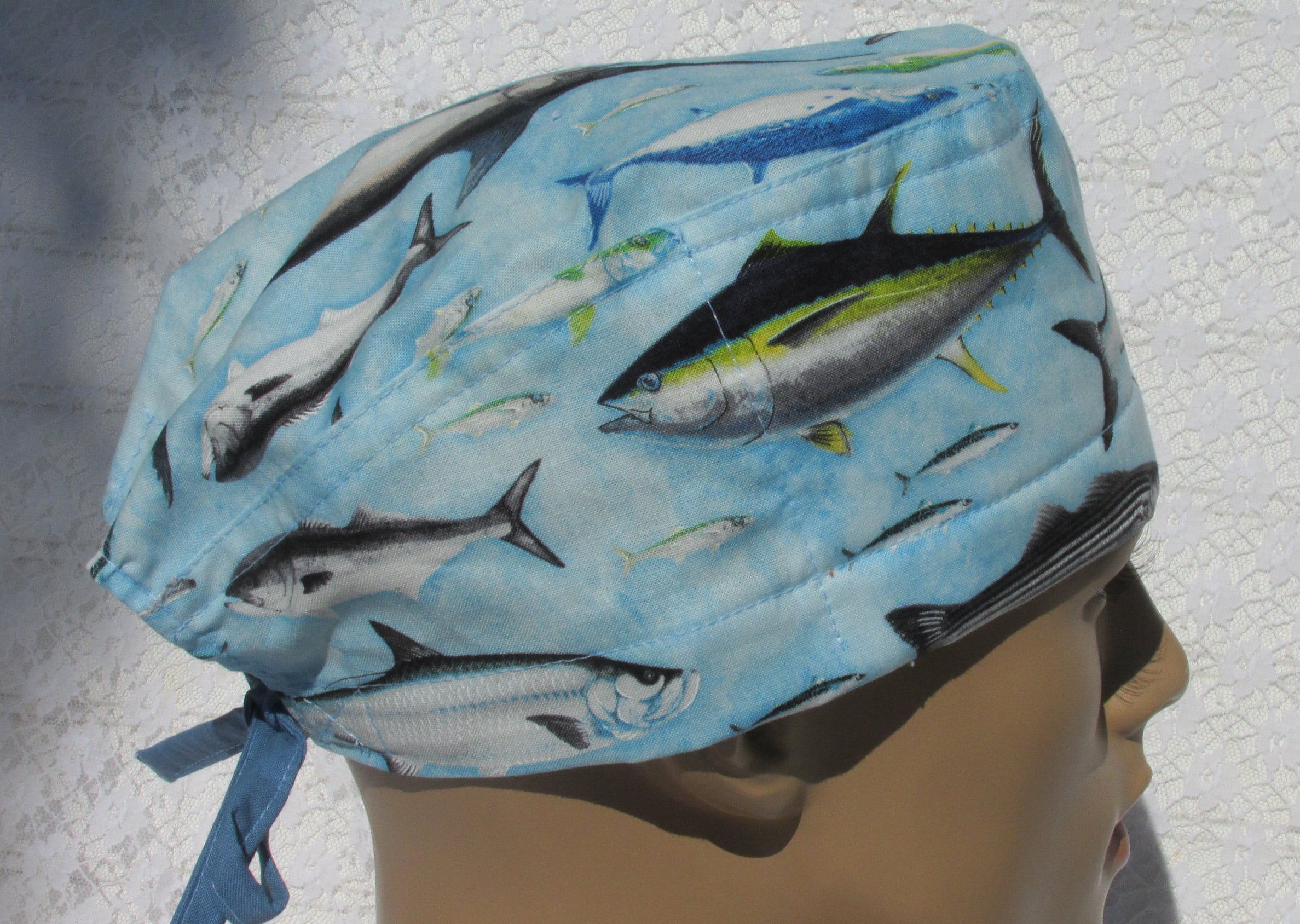 Fish scrub hat Sword fish scrub hat mens scrub hat mens | Etsy