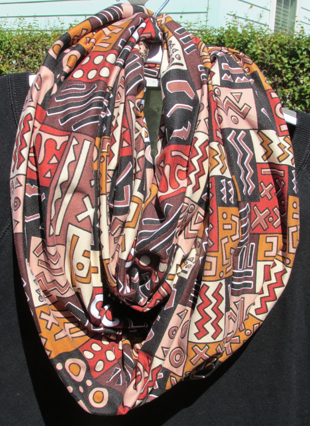 African Scarf, Infinity Scraf, African Kente Scarf. Hand Made in the ...