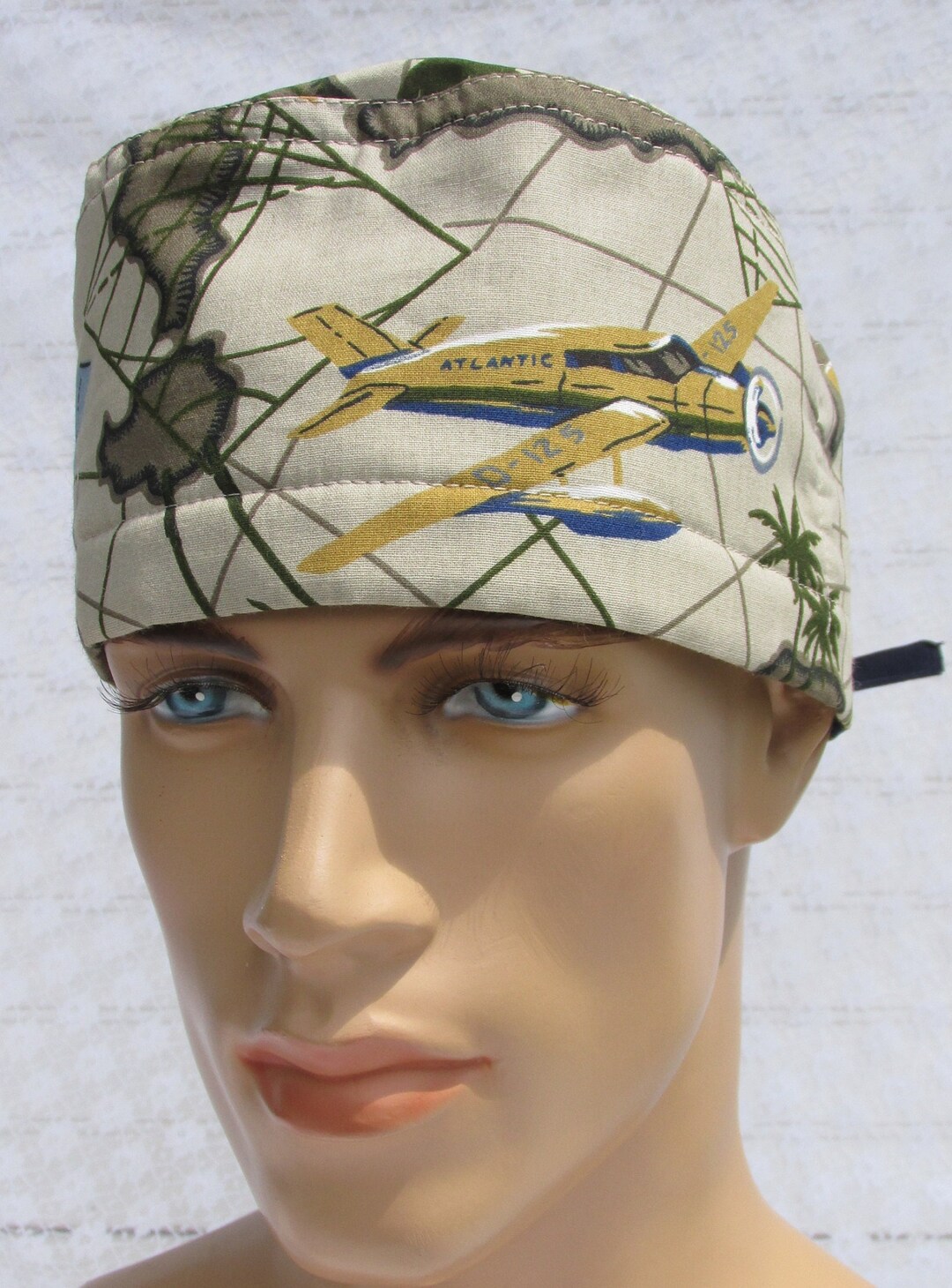 Airplane Sea Planes Scrub Hat Chemo Hat Chef Hat With a - Etsy