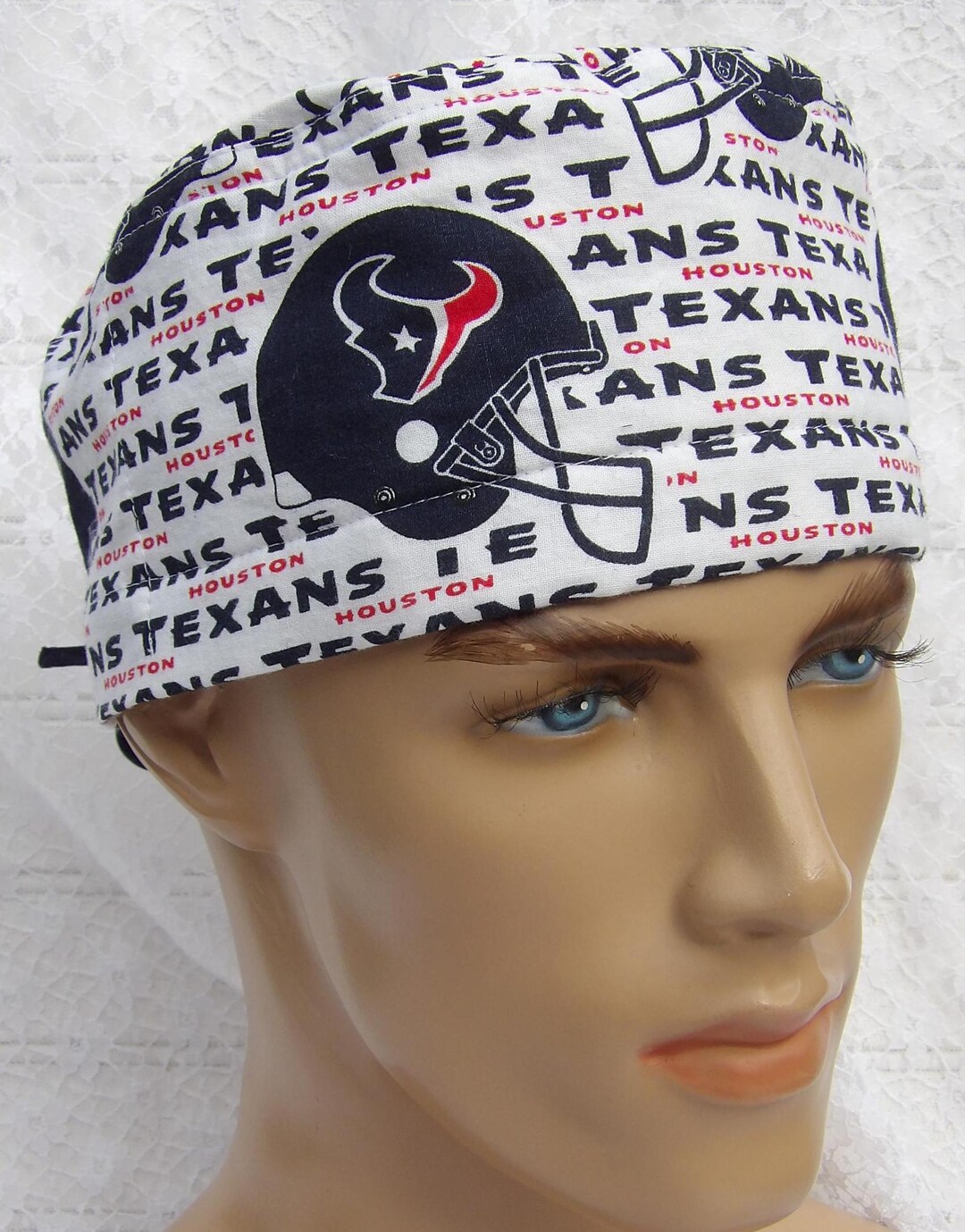 Handmade Texas Football Scrub Cap Bandana Chemo Hair Loss Hat Chef Hat ...