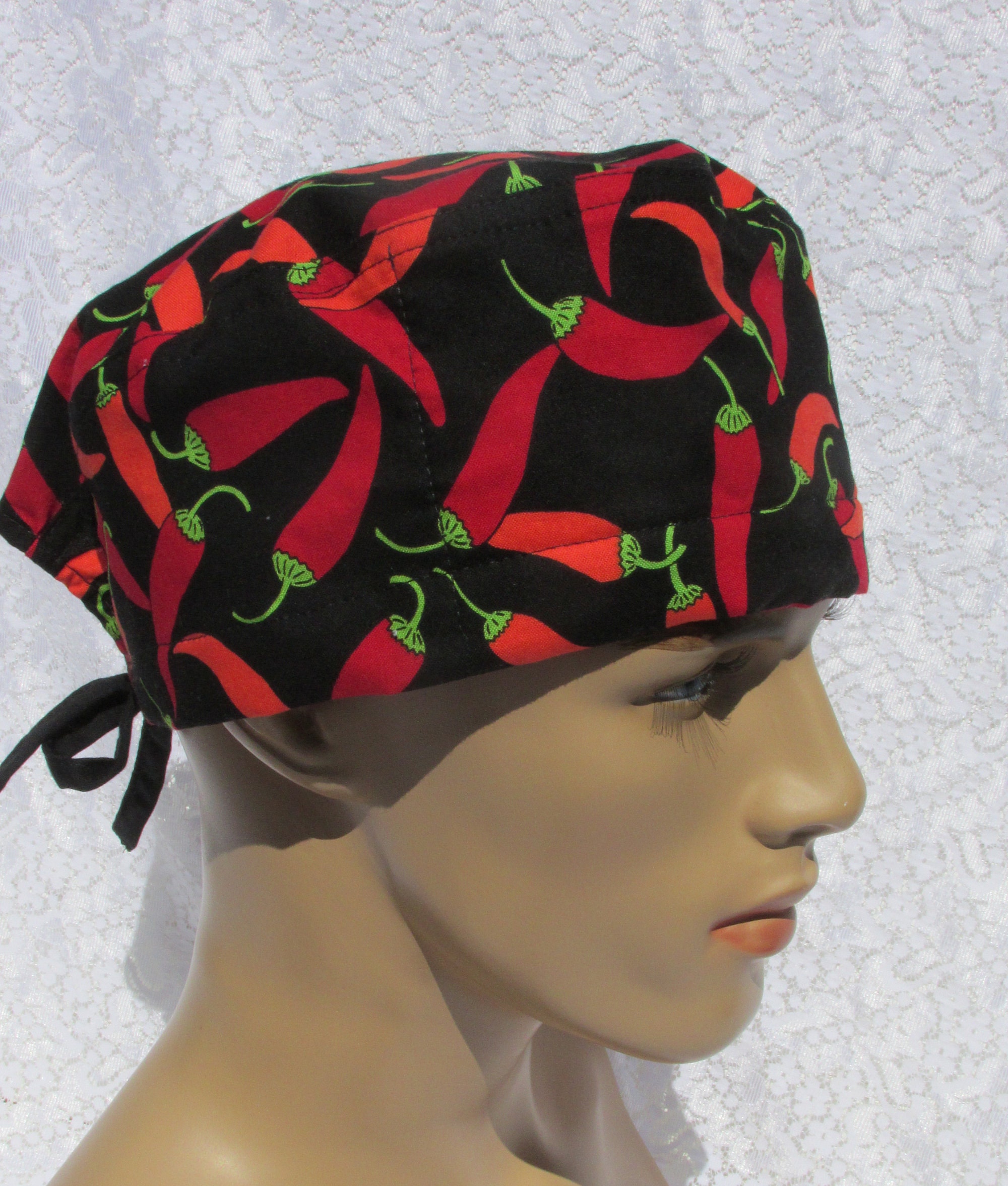 Red hot chilli peppers scrub hat chemo hat cancer hat | Etsy
