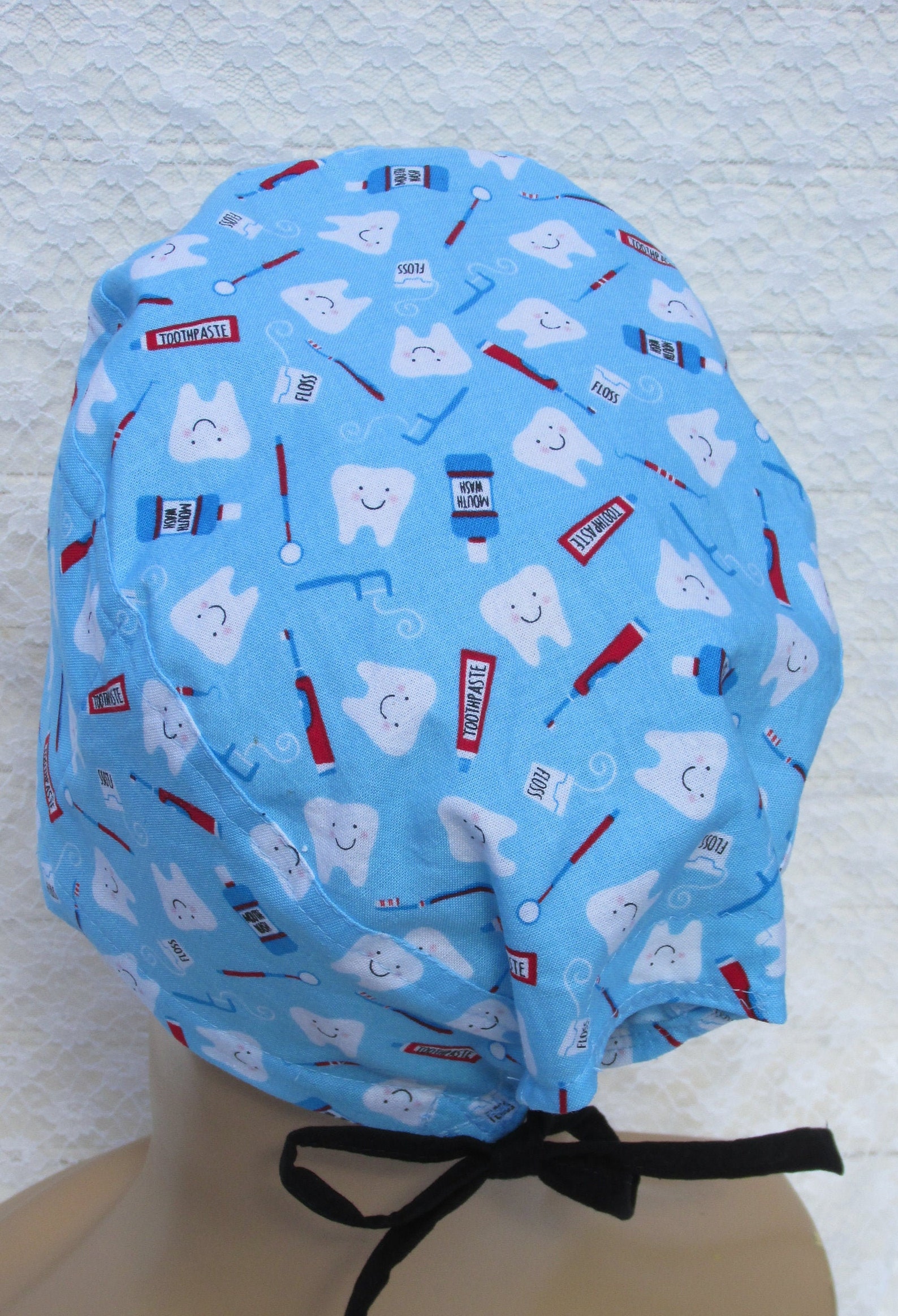 Dentist Scrub Hat With a Cotton Terry Cloth Sweat Band. Hand - Etsy