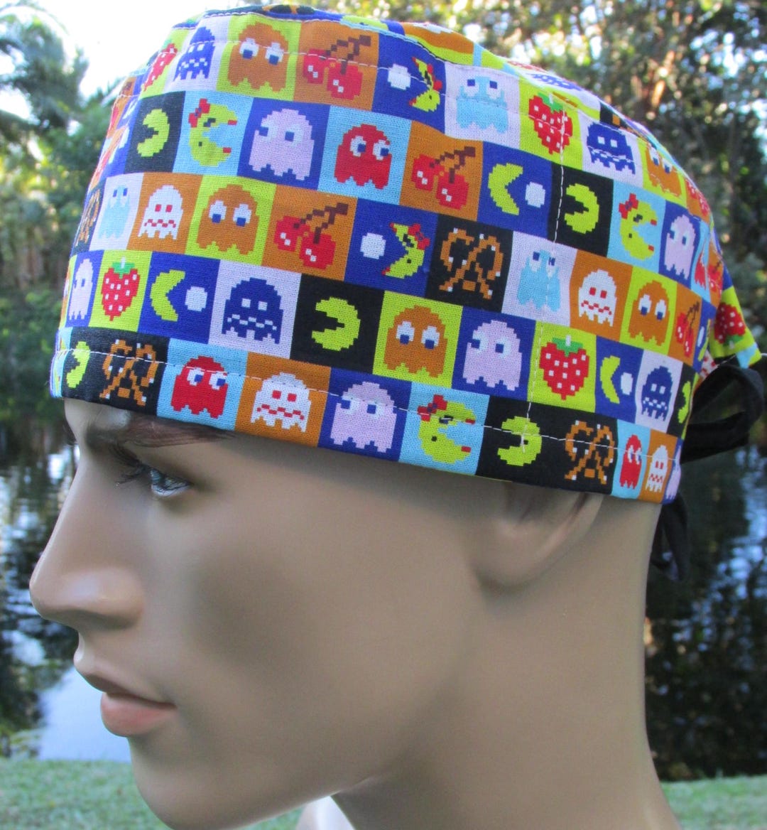 Fun Gamer Scrub Cap Chemo Hair Loss Hat With a Cotton Terry Cloth ...