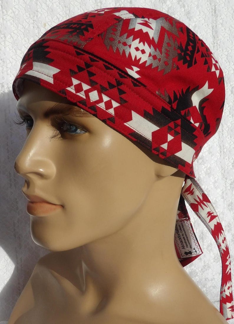 Southwestern Navajo Skullcap Cancer Hair Loss Hat With Sweatband ...