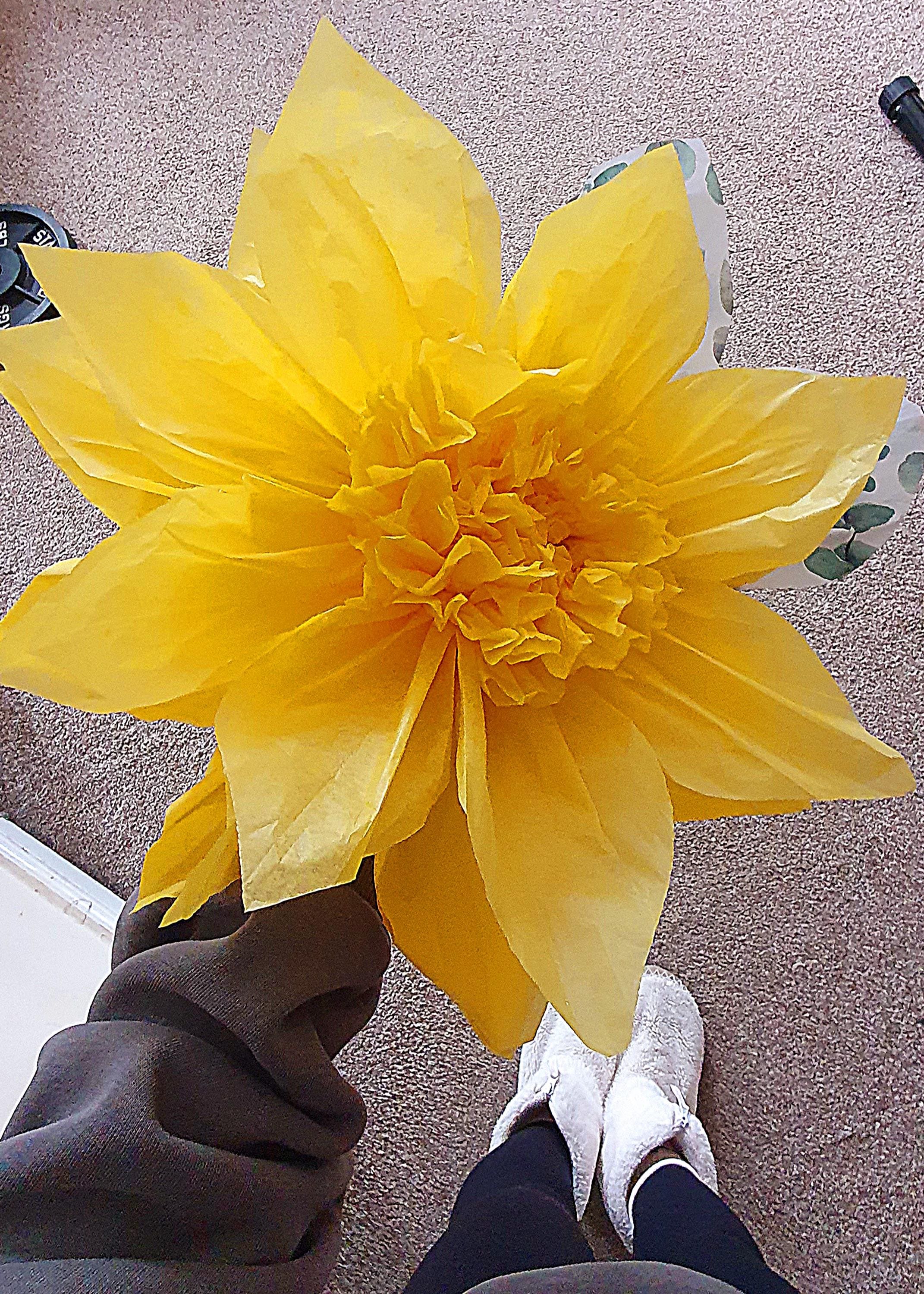 Easter 14inch Paper Flower Daffodils Wall Backdrop Easter Party Wedding ...