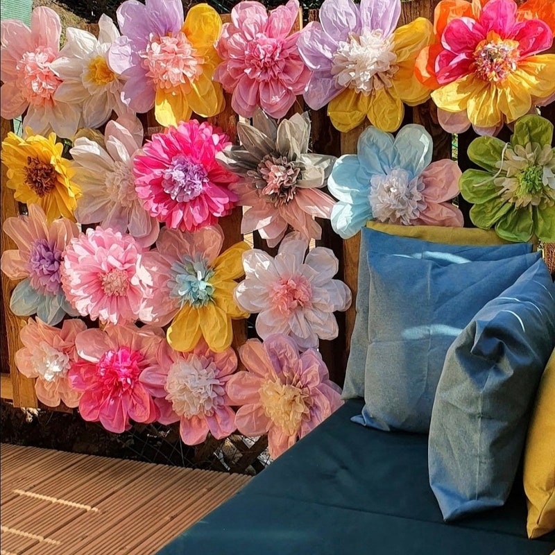 Paper Flower Backdrop - Etsy