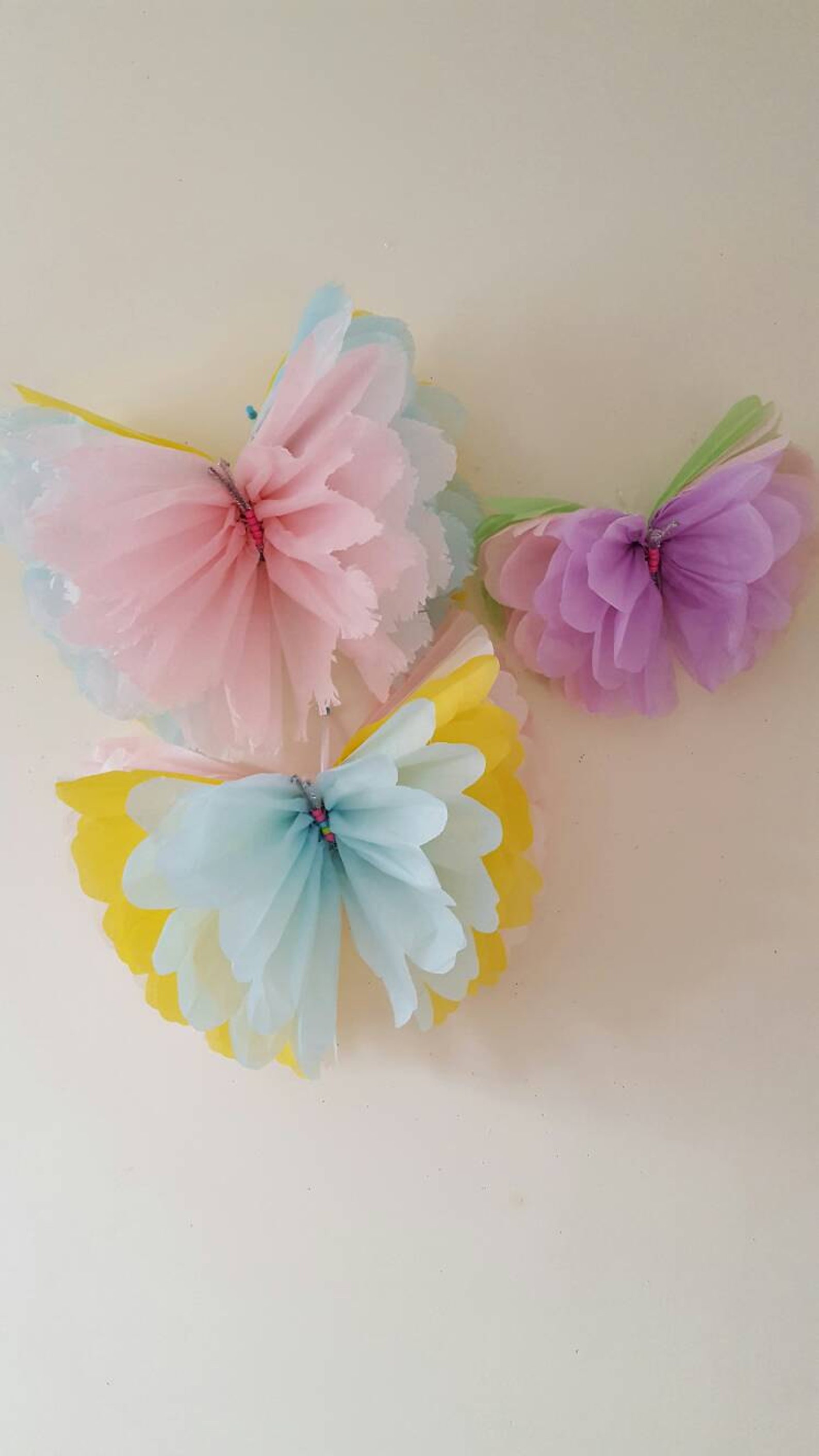 3 Hanging Butterfly Decorations Party Baby Shower Wedding - Etsy