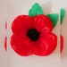 Red Poppy Remembrance Day Paper Flowers, Shop Window Display, Wedding ...