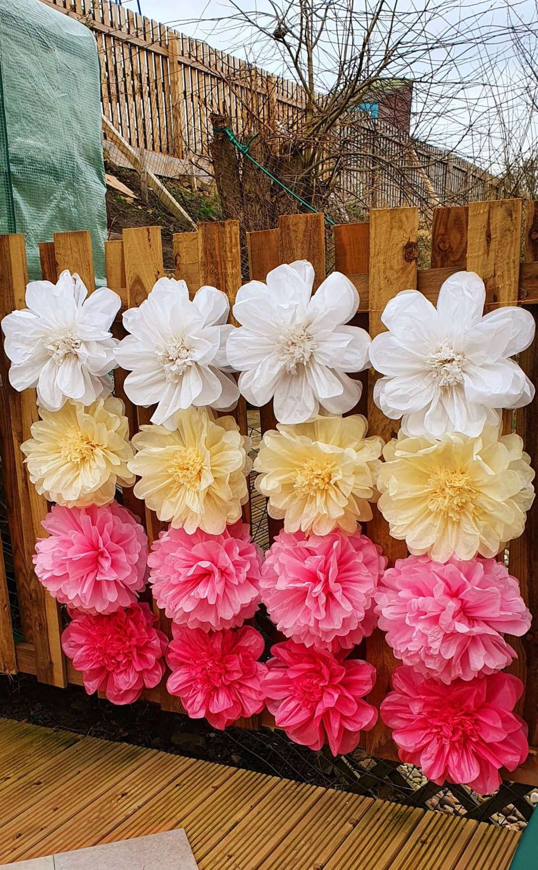 16 Flower Wall Flower Wall Backdrop Wedding Party Tea Party Shop Window ...