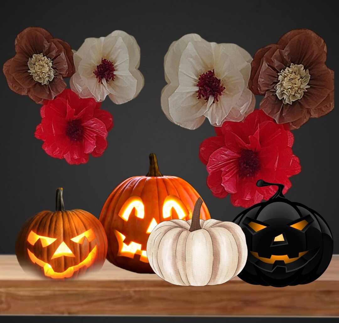 1 X Fall, Autumn, Paper Flower Shop Window Display, Baby Shower, Party ...