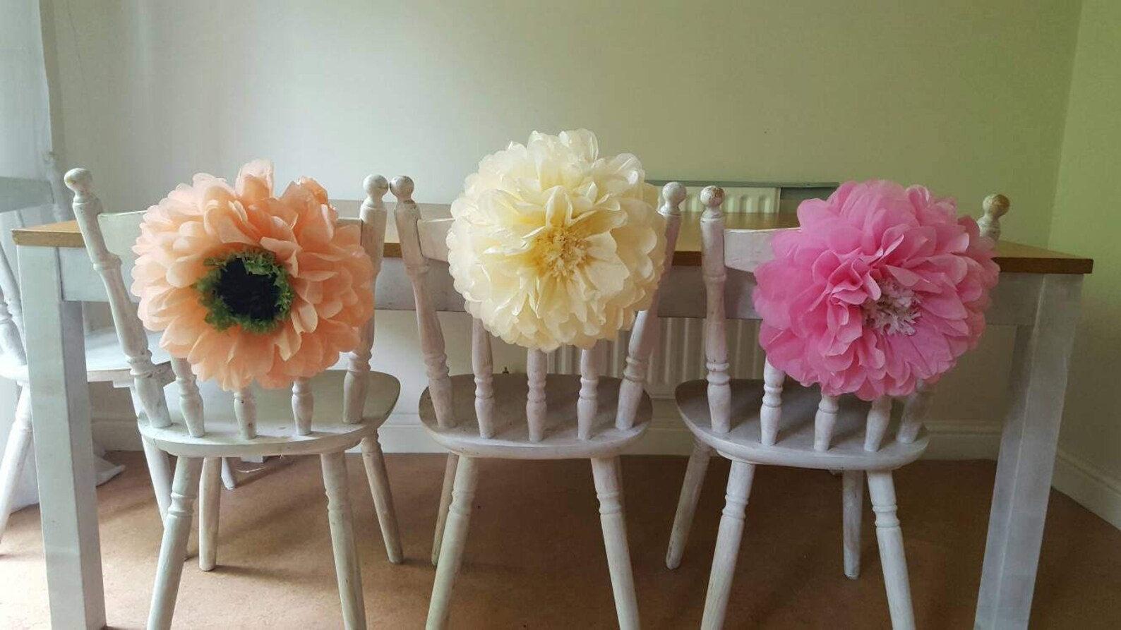 Wedding Birthday Party Chair Flowers Decorations 2 X Chair - Etsy