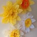 Paper Flower Daffodils Wall Backdrop Easter Party Wedding Birthday Baby ...