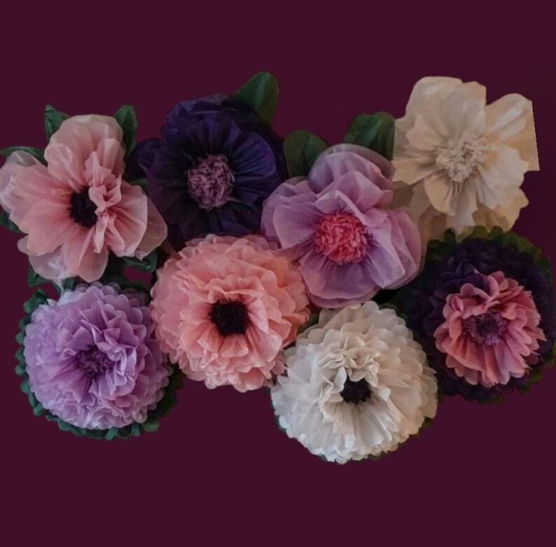 Paper Flowers Tissue Paper Decorations,daffodi, Sunflowers Flower Wall ...