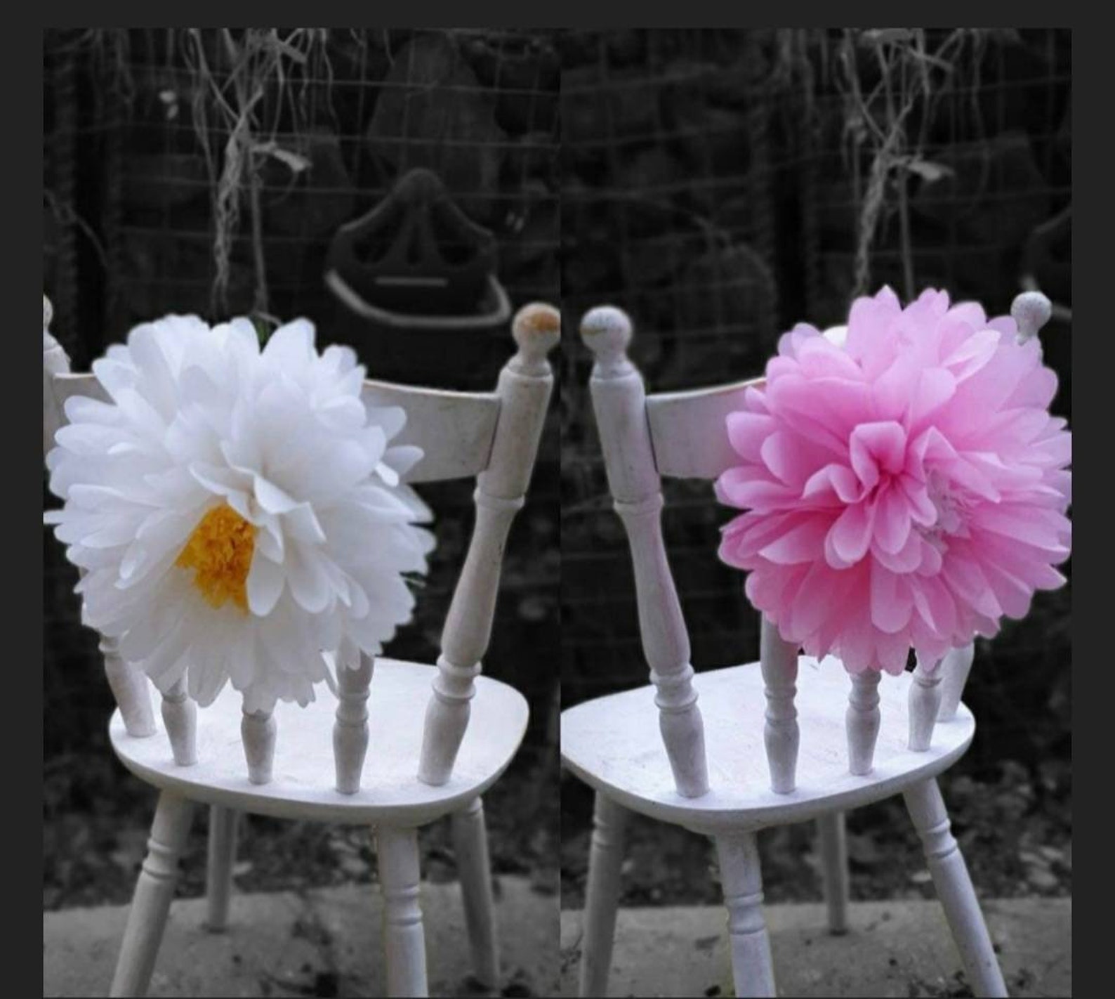 1 X Wedding Party Chair Decorations 14inch Chair Flower Ties - Etsy UK