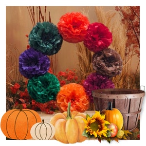 1 X Fall, Autumn, Paper Flower Shop Window Display, Baby Shower, Party ...