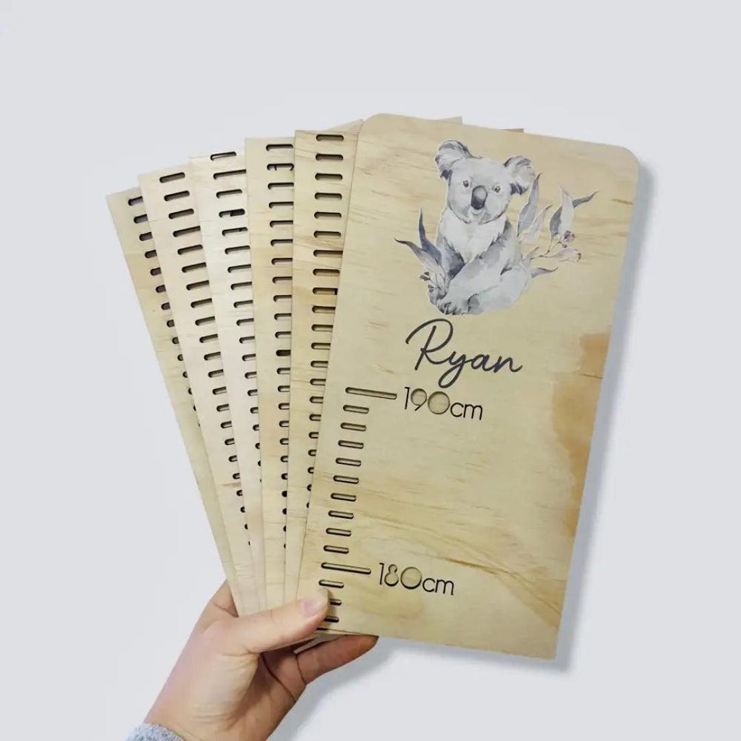 Personalised Growth Chart - Koala - Etsy