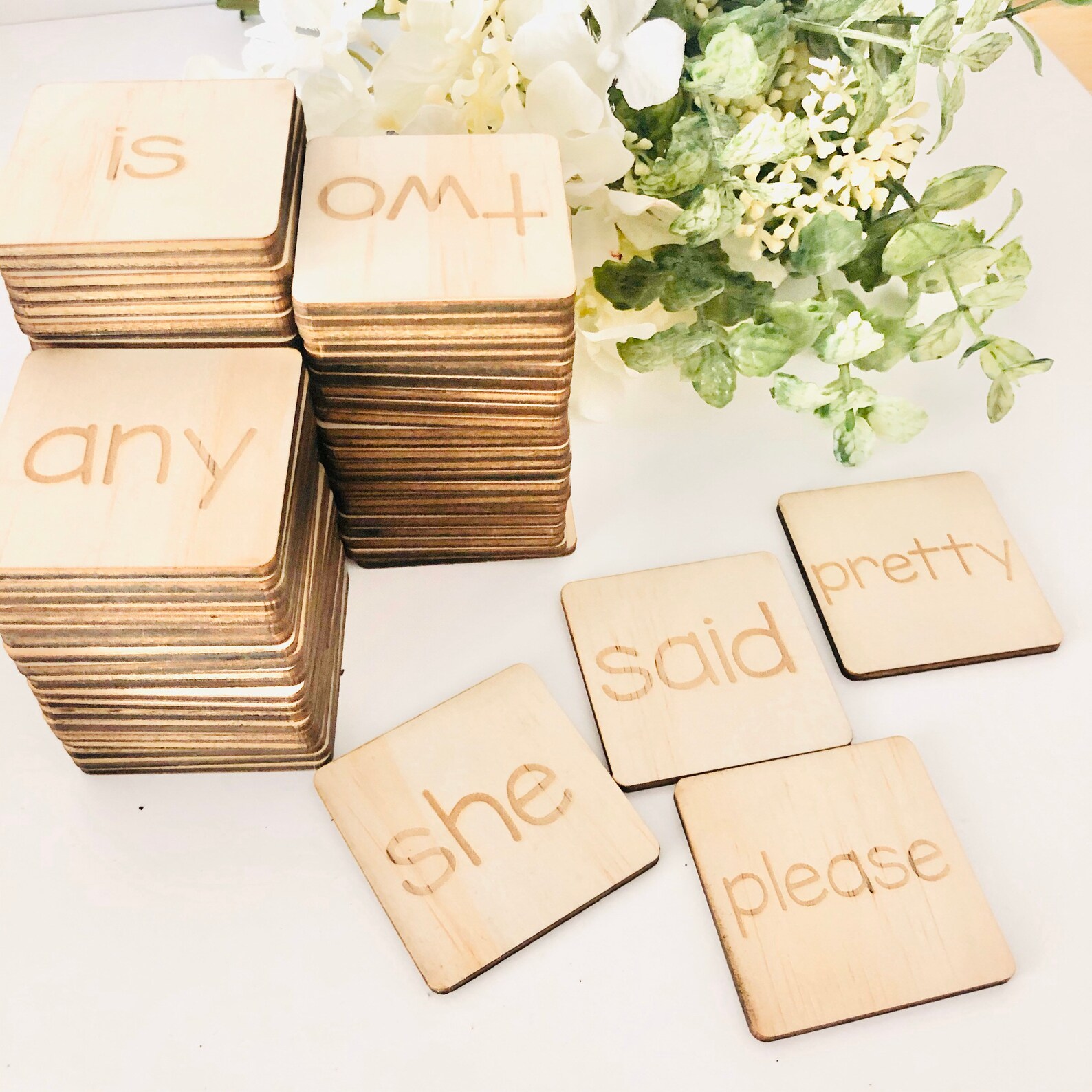 110 Sight Words Childrens Toy Montessori Learning | Etsy