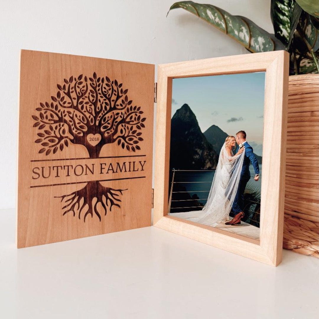 Personalised Tree of Life Photo Frame – Custom Engraved Keepsake ...