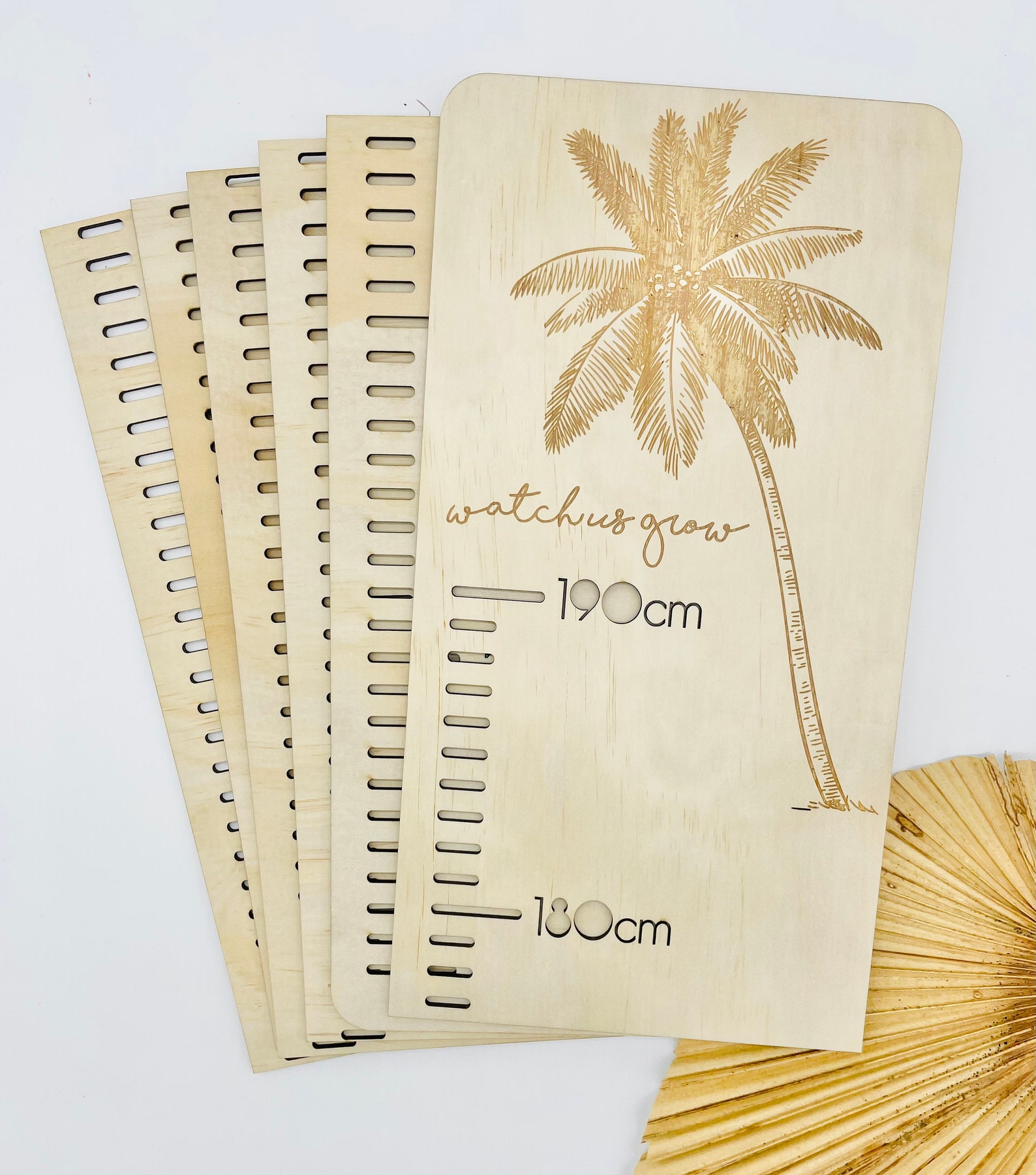 Personalised Growth Chart Palm Tree - Etsy