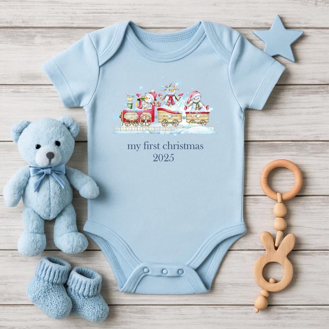Christmas Train 2025 Blue Onesie - Etsy