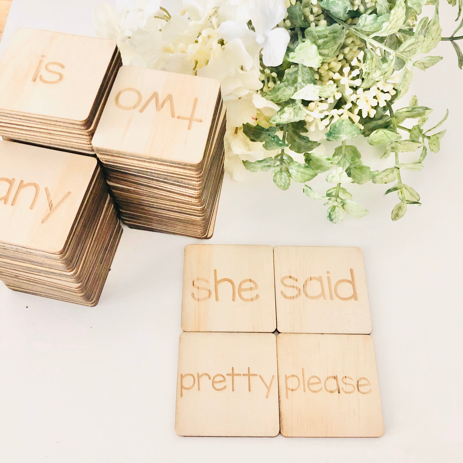 110 Sight Words Childrens Toy Montessori Learning | Etsy