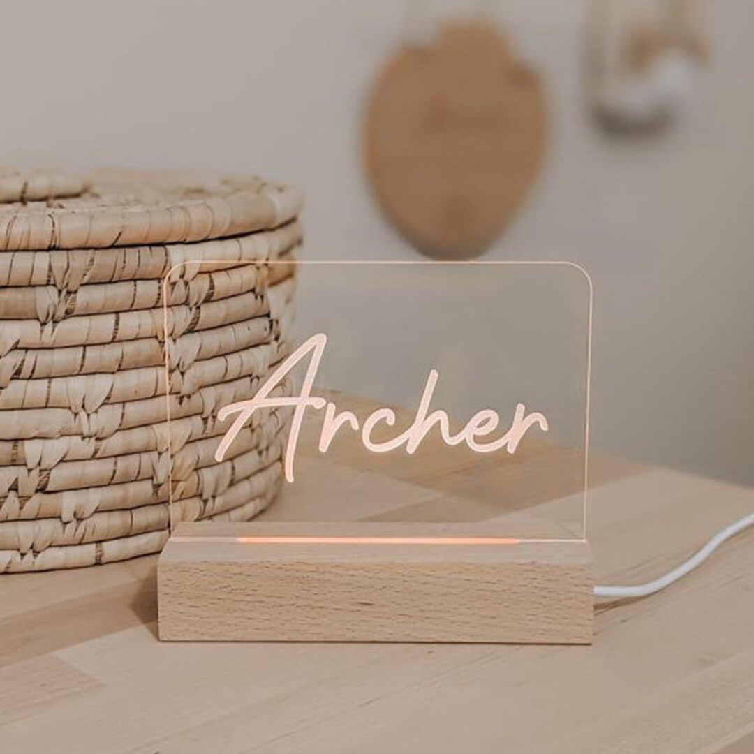 Personalised Classic Night Light - Etsy