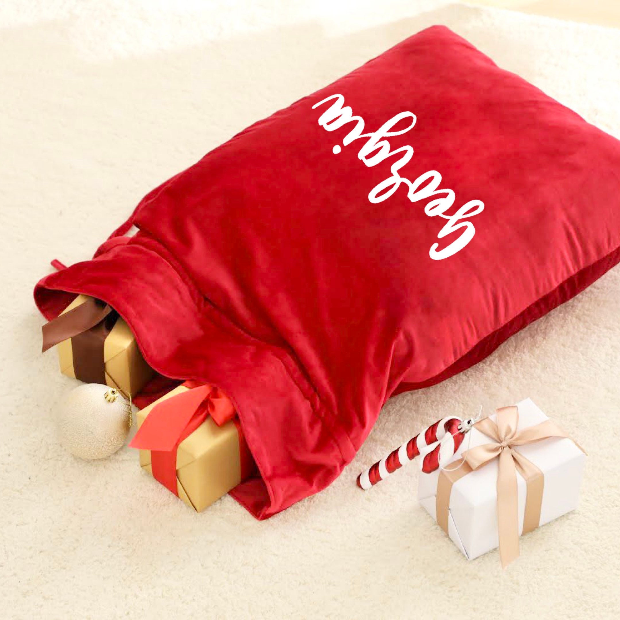 Velvet Luxury Santa Sacks Personalised Santa Sacks - Etsy UK