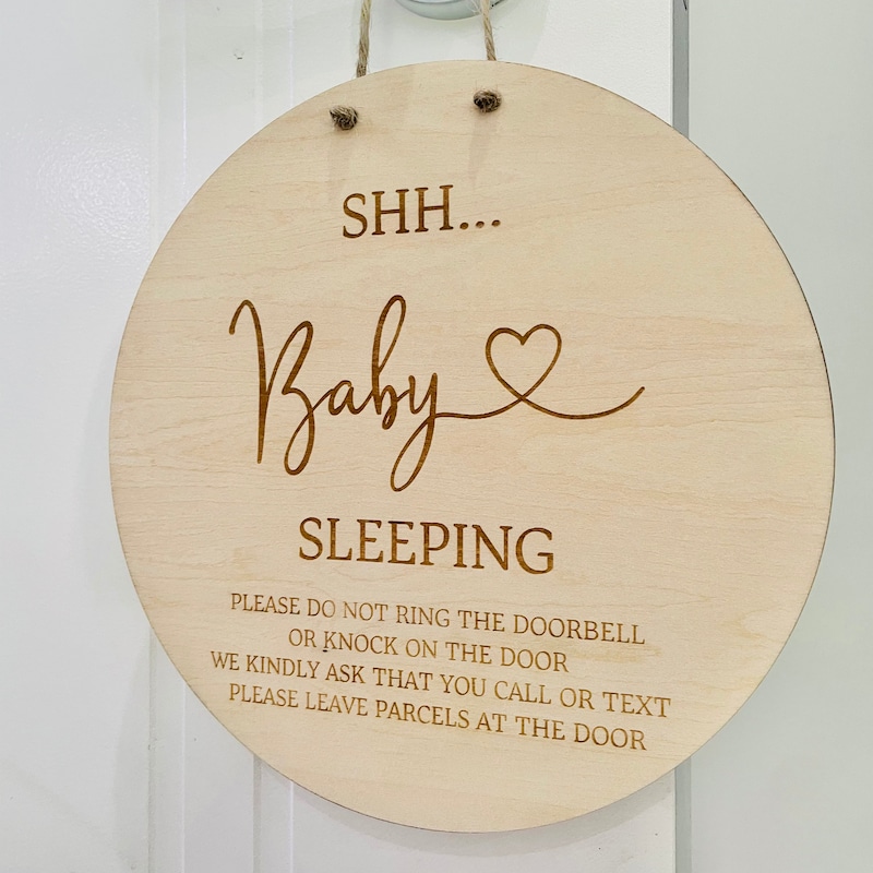 Baby Sleeping Sign - Etsy Canada
