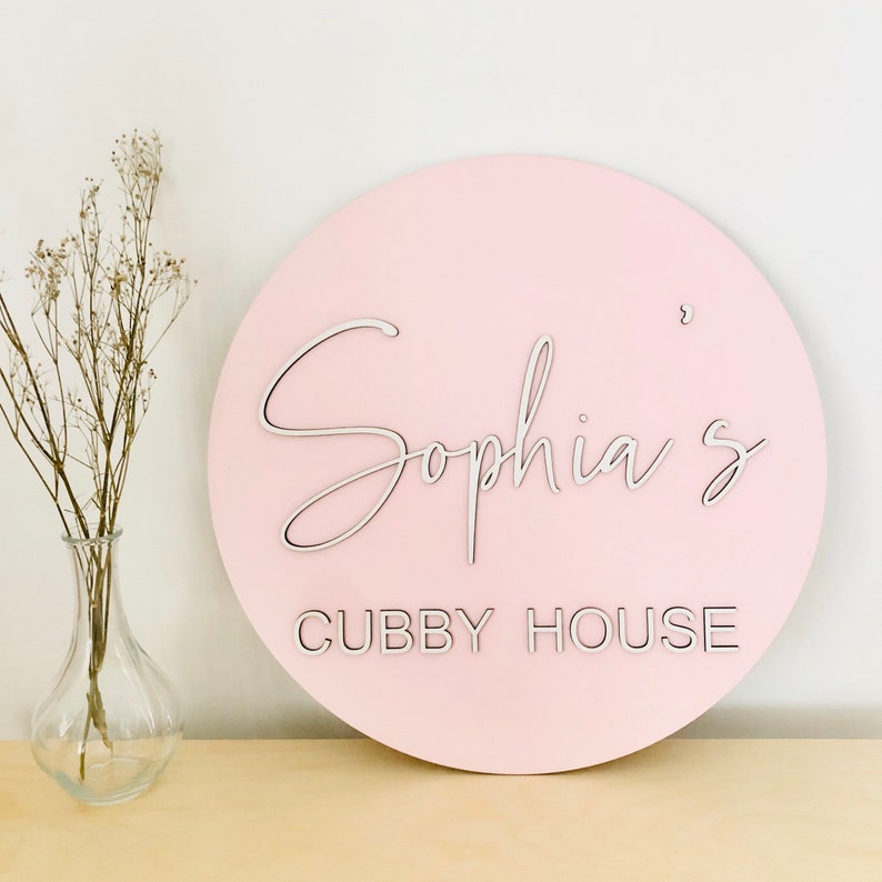 Cubby House Sign Custom Made Kids Room Home Decor - Etsy Australia