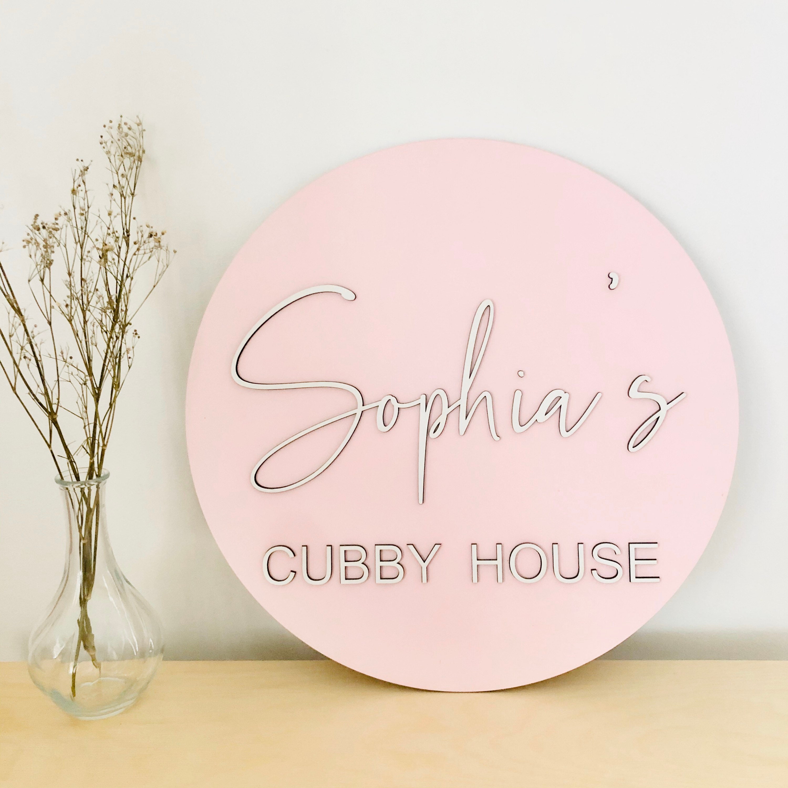 Cubby House Sign Custom Made Kids Room Home Decor - Etsy Australia