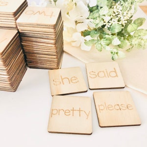 110 Sight Words Children’s Toy Montessori Learning - Etsy