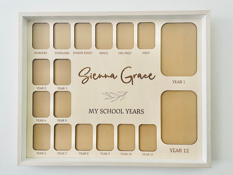 Personalised School Years Photo Frame - Etsy