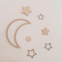 Cluster Star Wall Decals for Kids Rooms, Celestial Wall Stickers ...