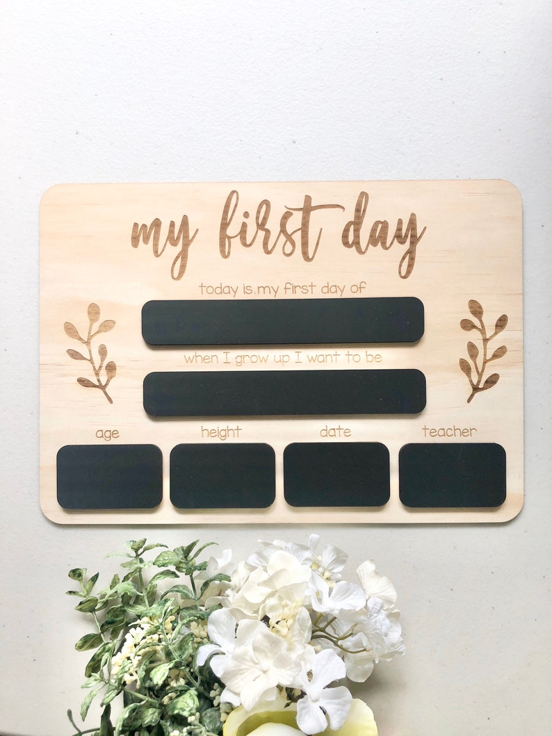 First Day of School Board Chalkboard - Etsy