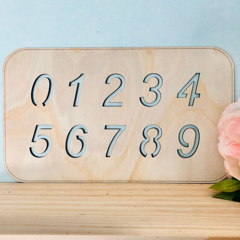 Kids School Stencils Wood Stencil Montessori School - Etsy