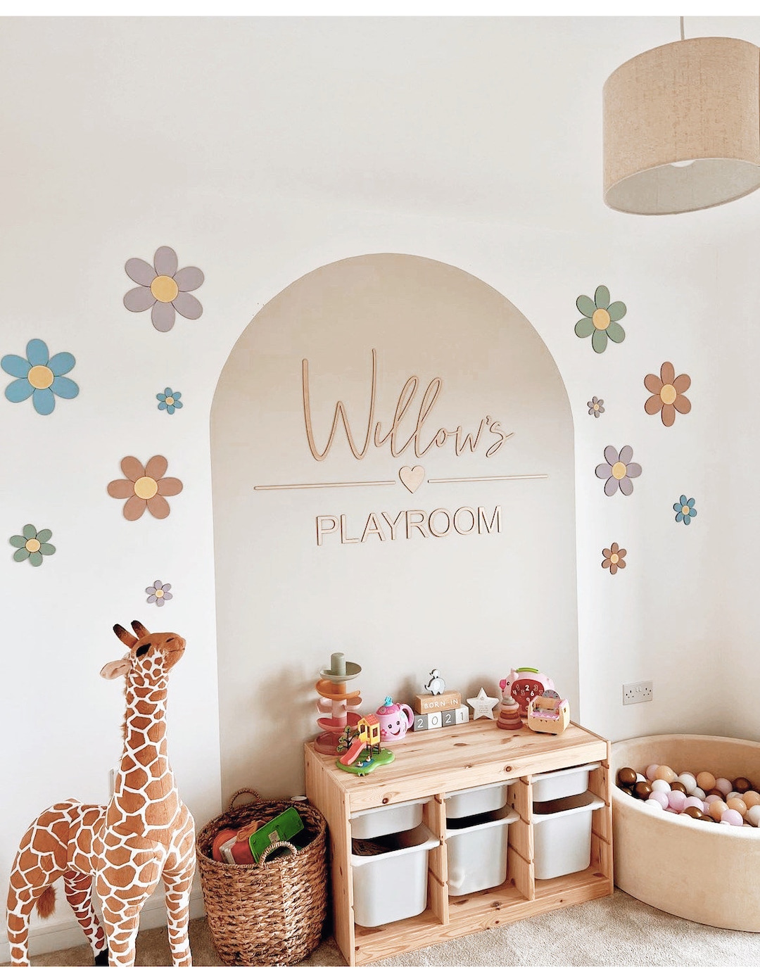 Personalised Playroom Sign Wooden Wall Script Art - Etsy