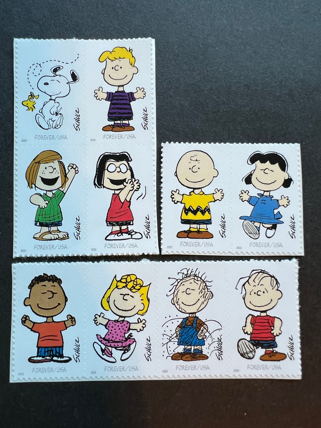CHARLES M. SCHULZ Centennial Set of 10 Peanut Characters 2022 Mint ...