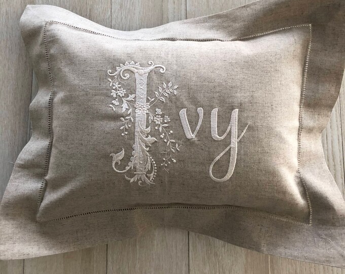 Custom Embroidered Pillow. Personalized Name Pillow. Baby Name Pillow ...