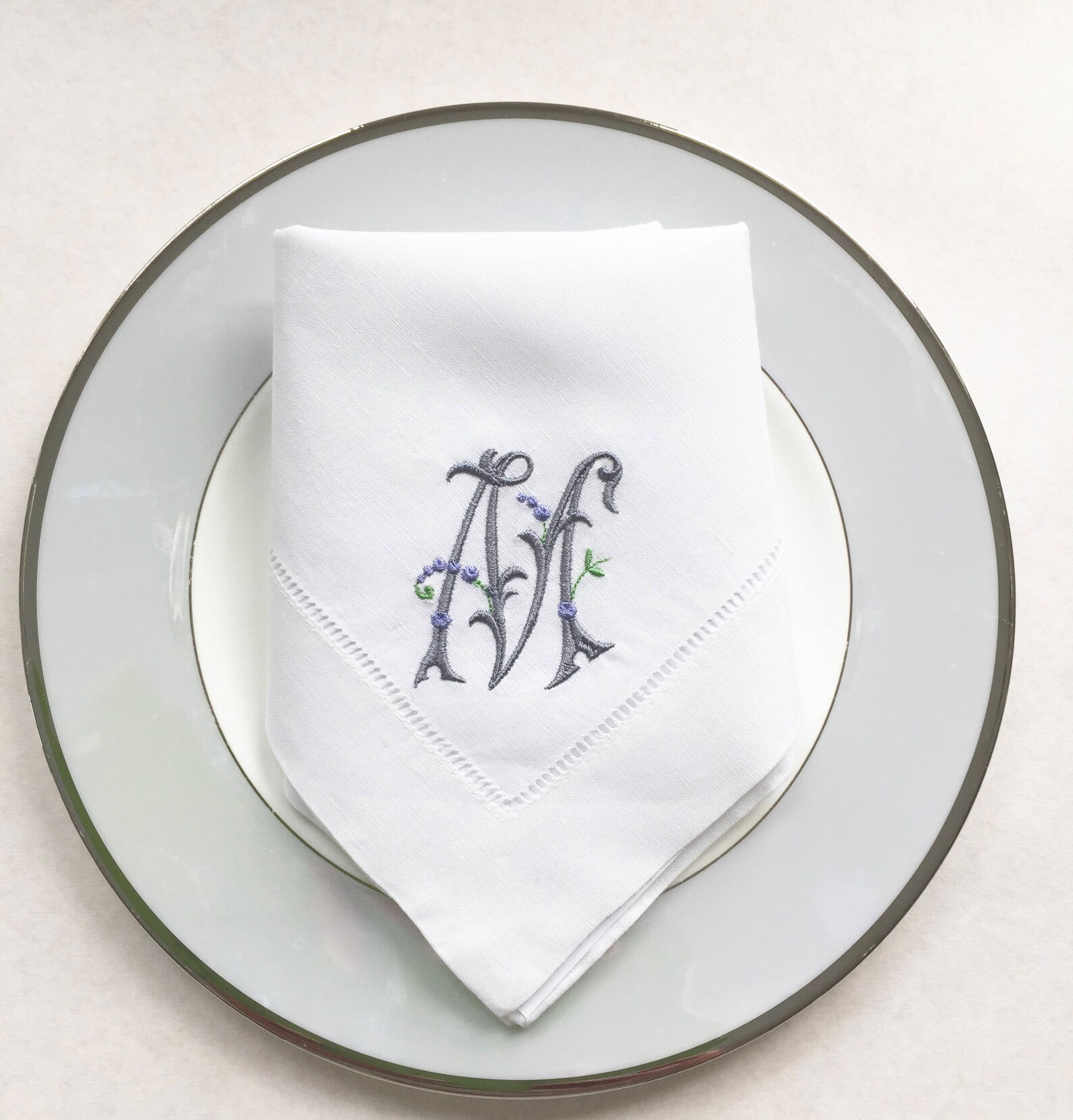 Monogrammed Napkins / Cloth Napkins / Dinner Napkins / Linen Napkins ...
