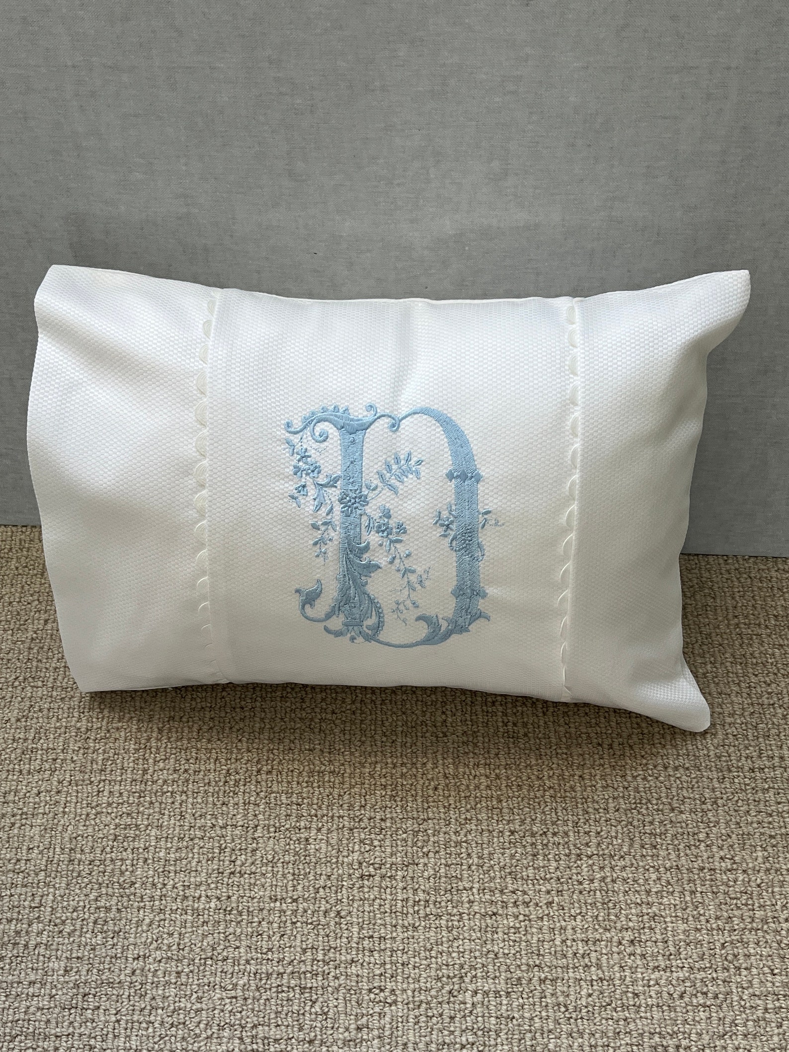 Custom Embroidered Pillow. Personalized Monogram Pillow. Baby - Etsy