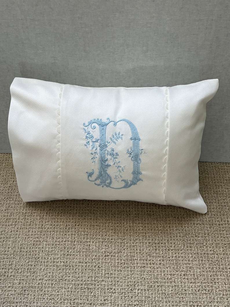 Custom Embroidered Pillow. Personalized Monogram Pillow. Baby - Etsy