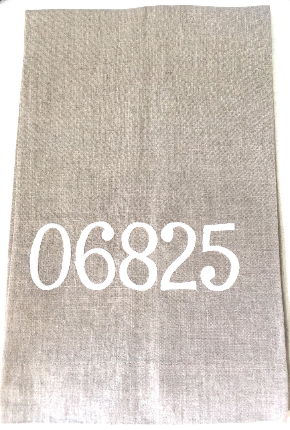 Custom Zip Code Embroidered Dish Towel or Guest Towel on | Etsy