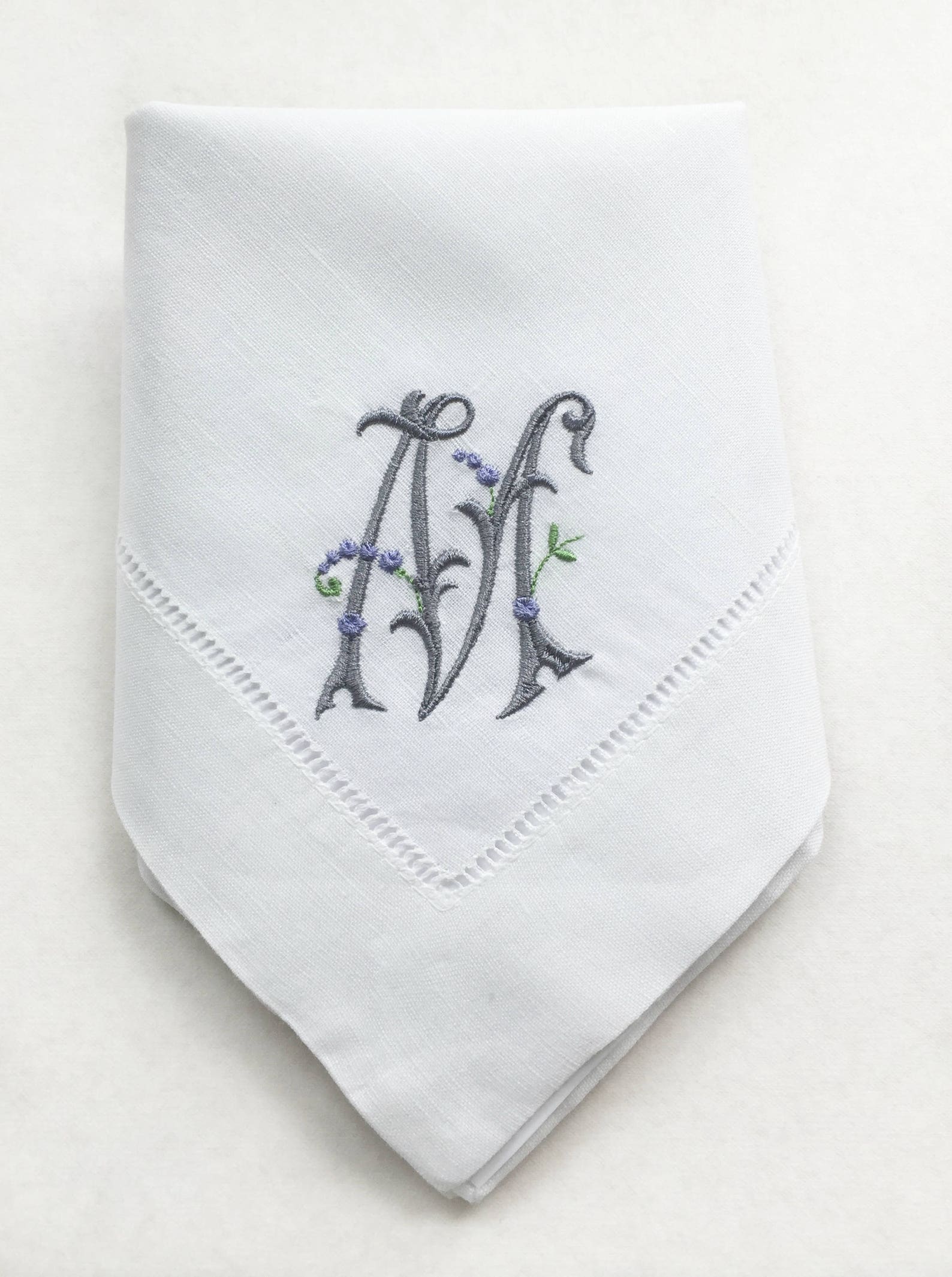Monogrammed Napkins / Cloth Napkins / Dinner Napkins / Linen | Etsy