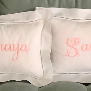 Custom Embroidered Pillow. Personalized Name Pillow. Baby Name Pillow ...