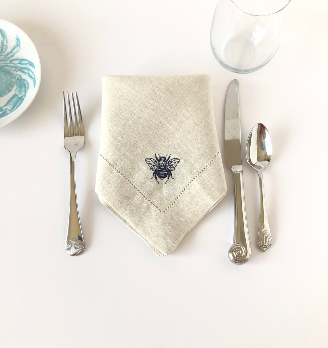 Embroidered Napkins / Cloth Napkins / Dinner Napkins / Linen - Etsy