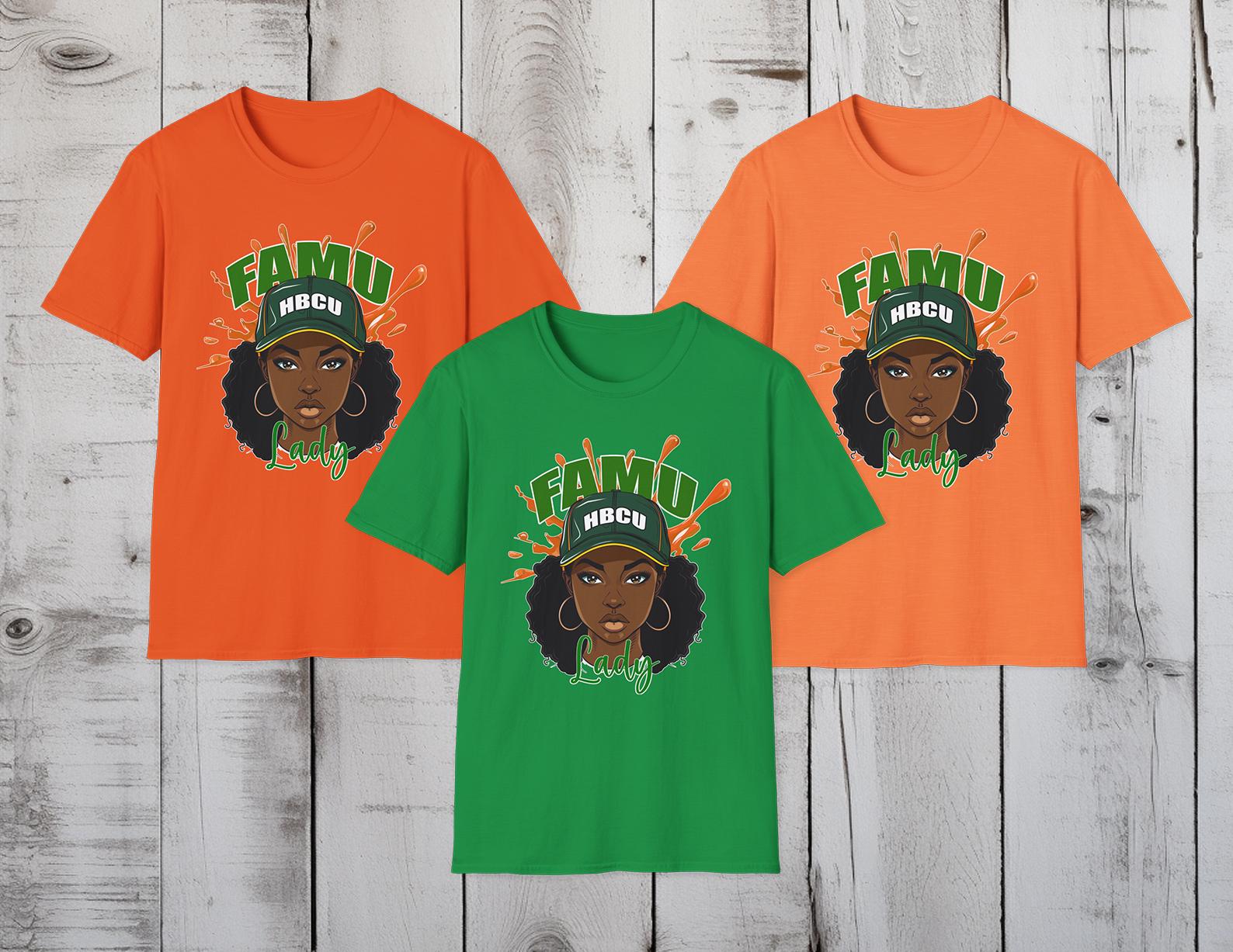 FAMU Lady University Girl HBCU Florida Softstyle T-shirt - Etsy