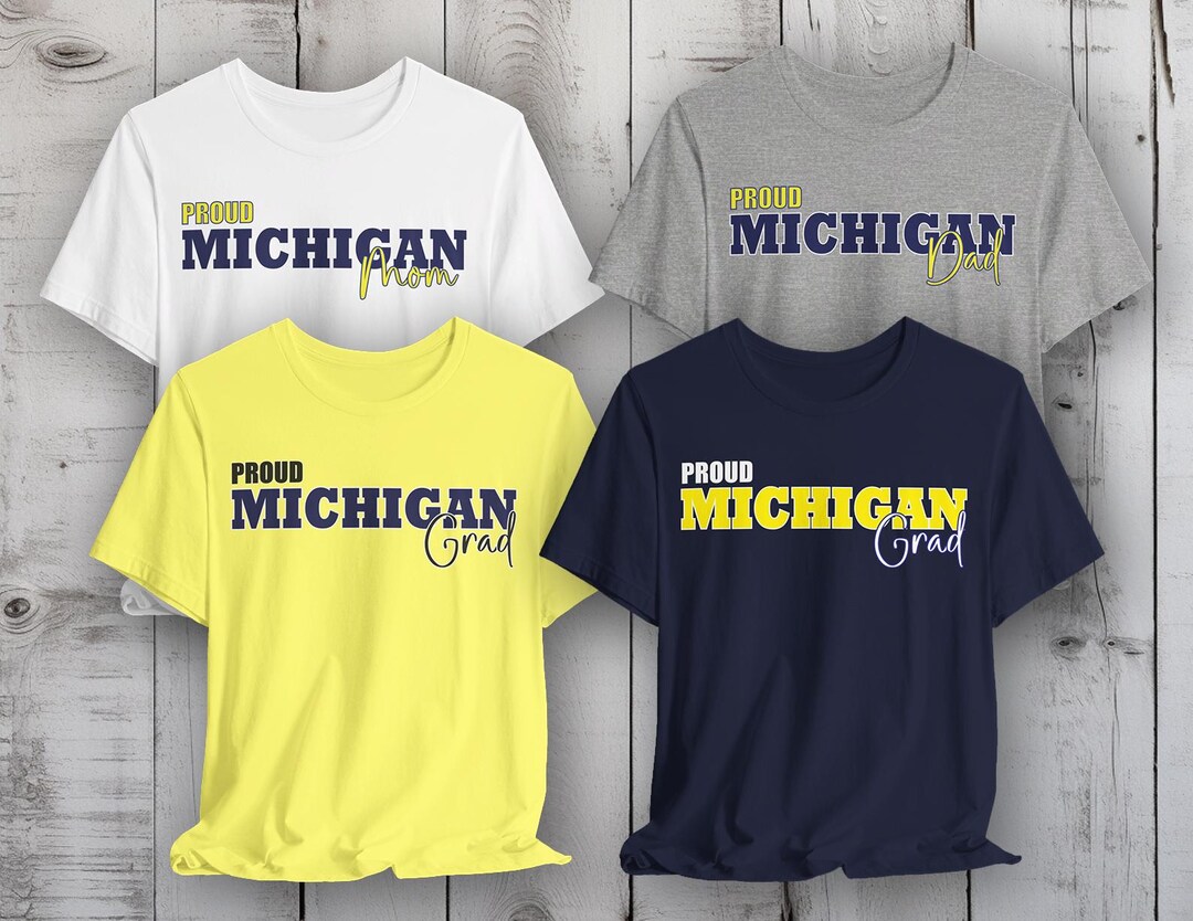 Michigan Personalized Custom Shirt, Michigan Mom, Dad, Grad, Aunt - Etsy