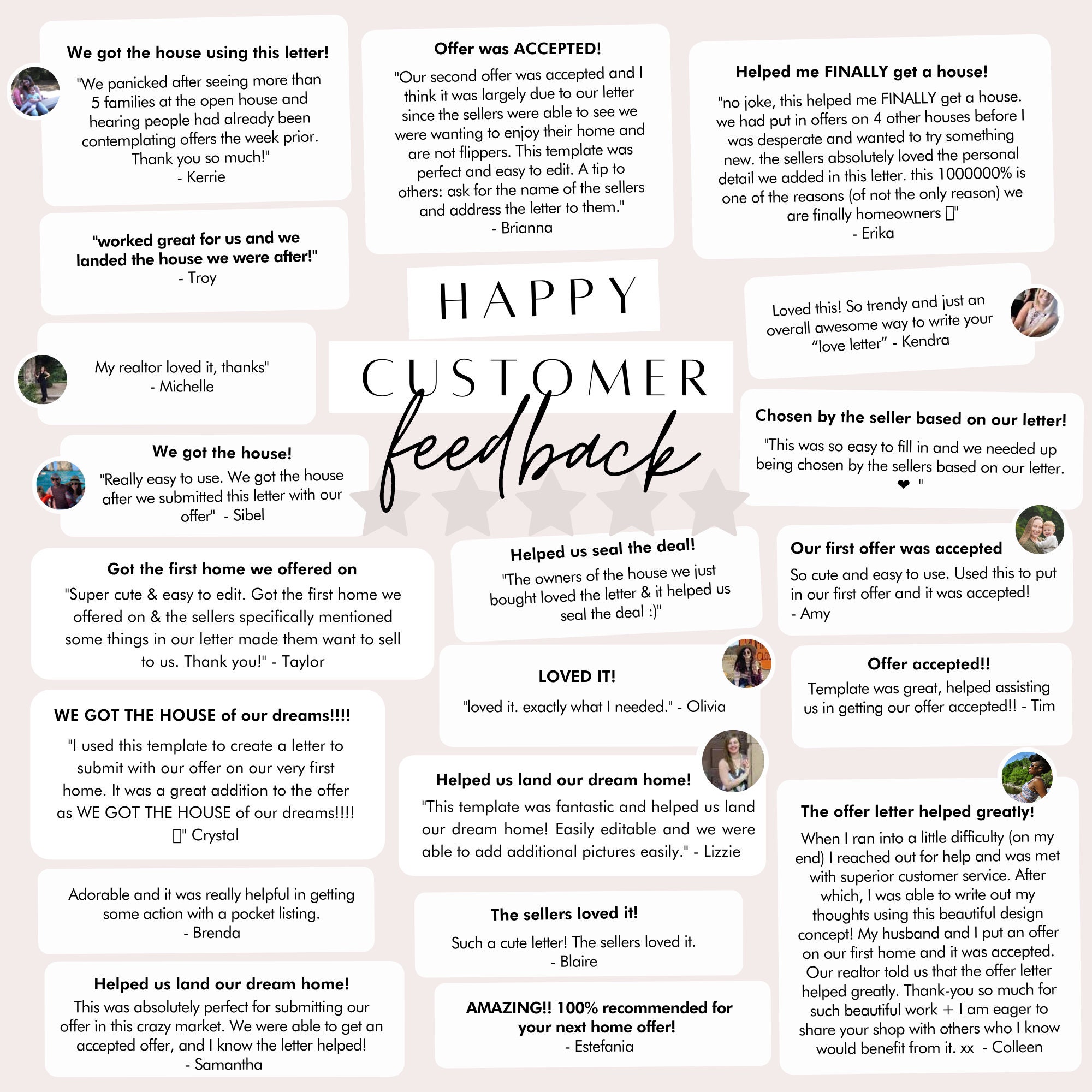 Pretty and Stand Out Design Home Offer Letter Template for - Etsy